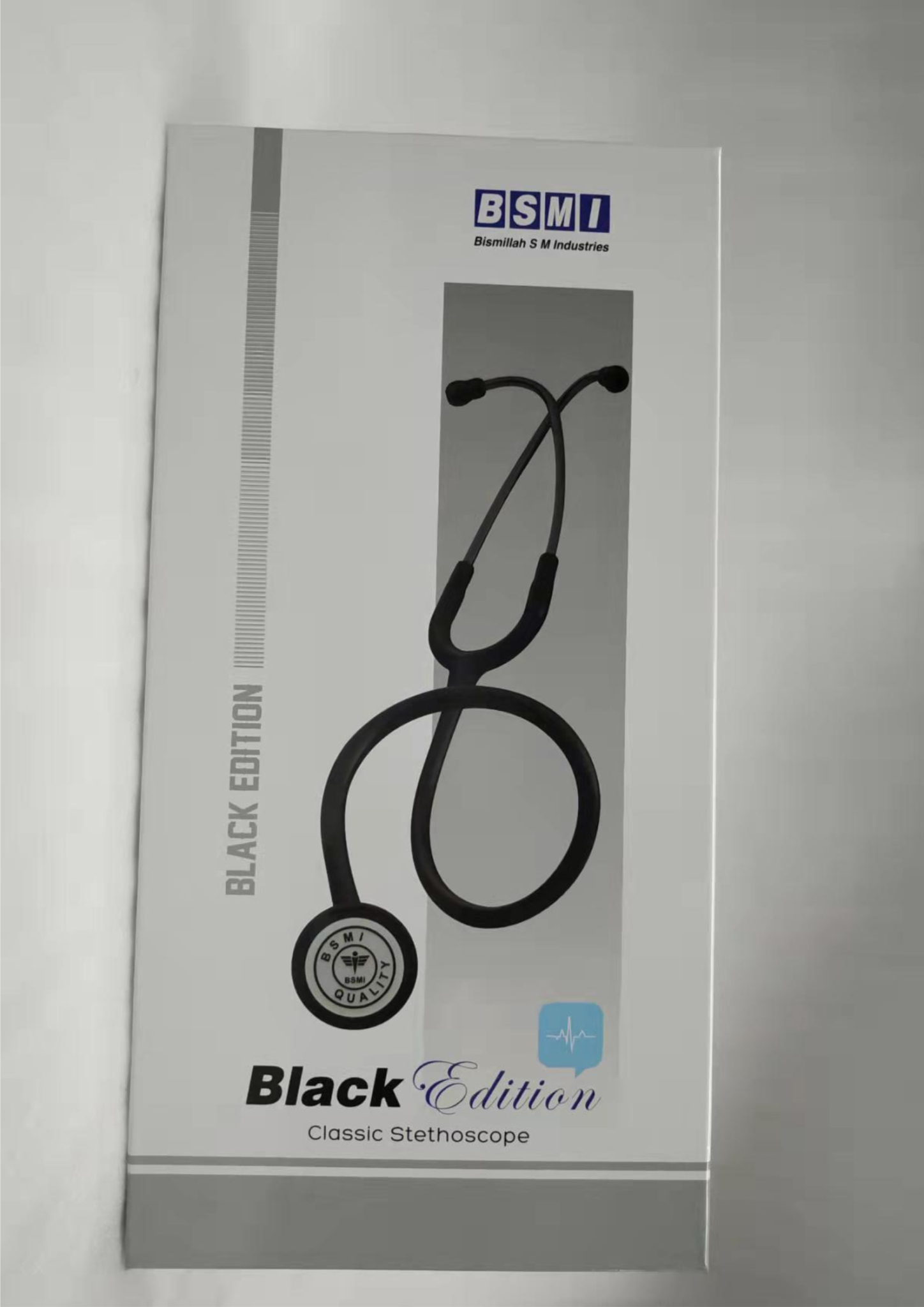 BSMI Black Edition Heavy Weight Stethoscope - DNA Medical Mart